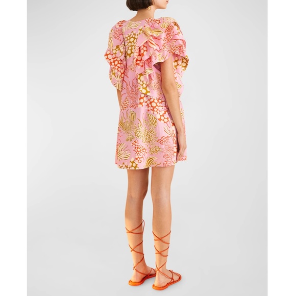 FARM Rio | Dresses | Nwt 85 Farm Rio Mixed Lobsters Buttonfront Mini ...